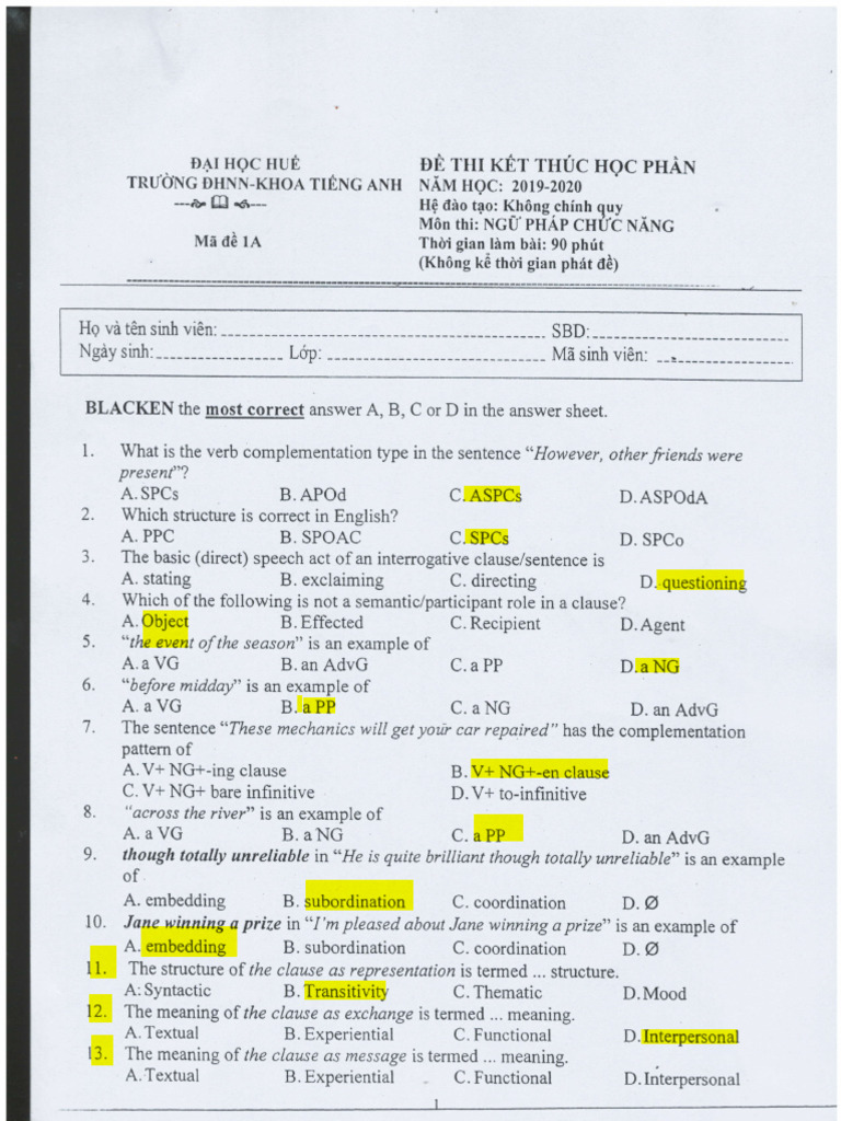 NPCN1A | PDF | Language Mechanics | Linguistic Typology
