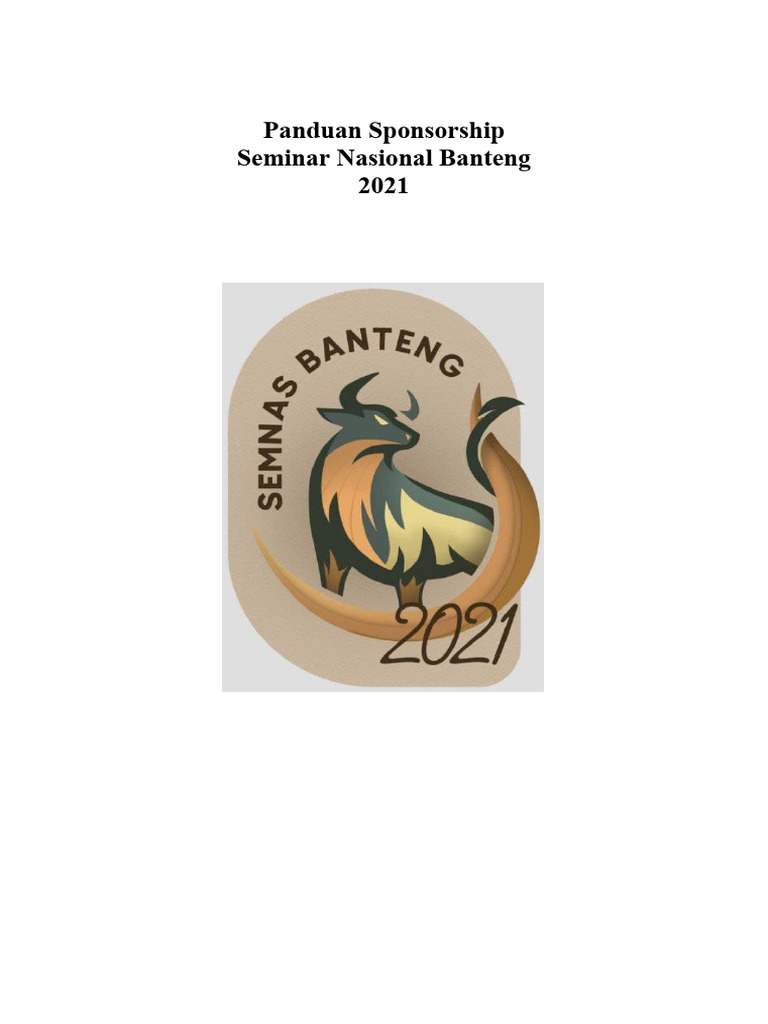 Panduan Sponsorship Seminar Nasional 2021 | PDF | Karier & Perkembangan