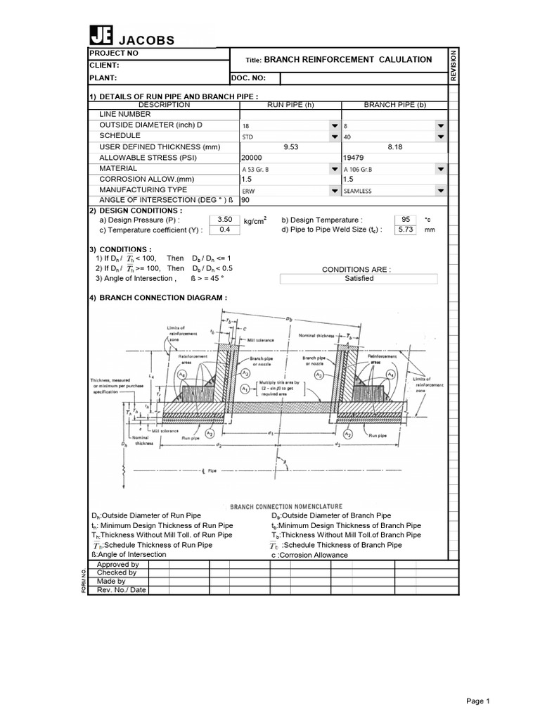 RF Pad Calculation-1 | PDF | Pipe (Fluid Conveyance) | Mechanical ...