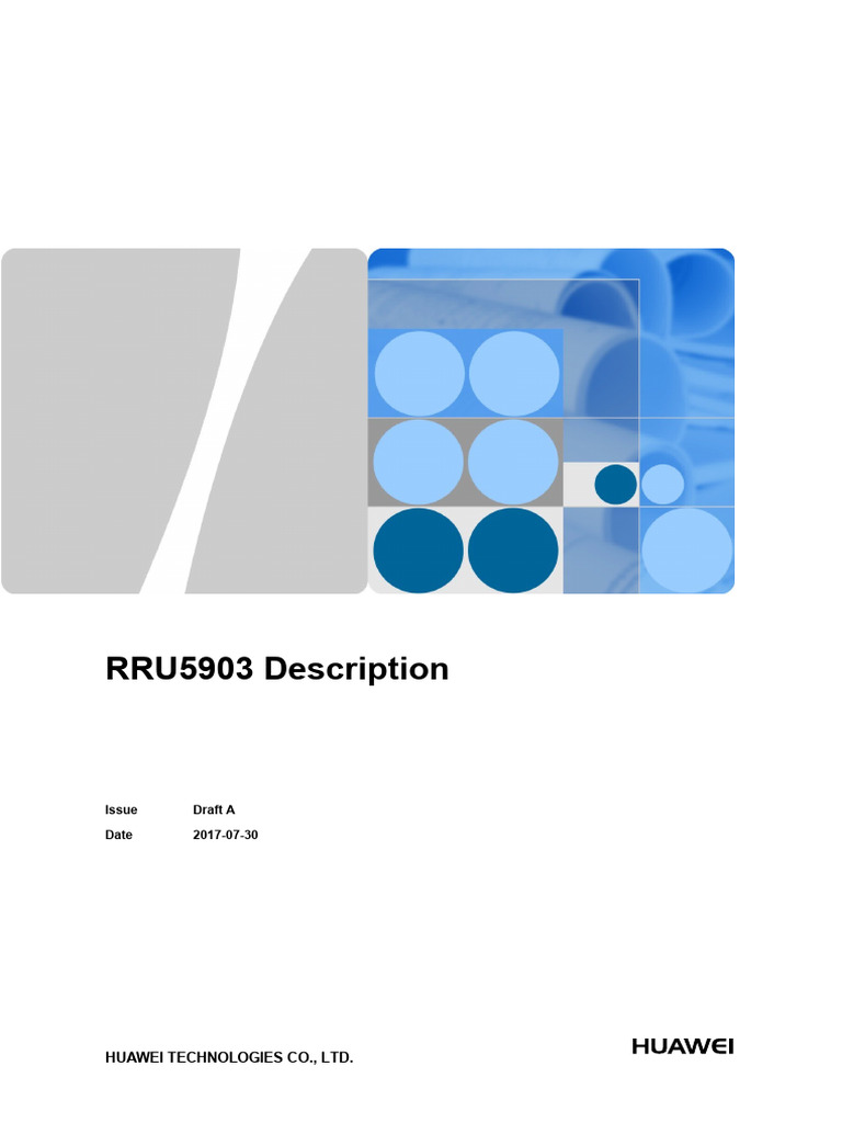 Rru5903 Description | PDF | Lte (Telecommunication) | Gsm