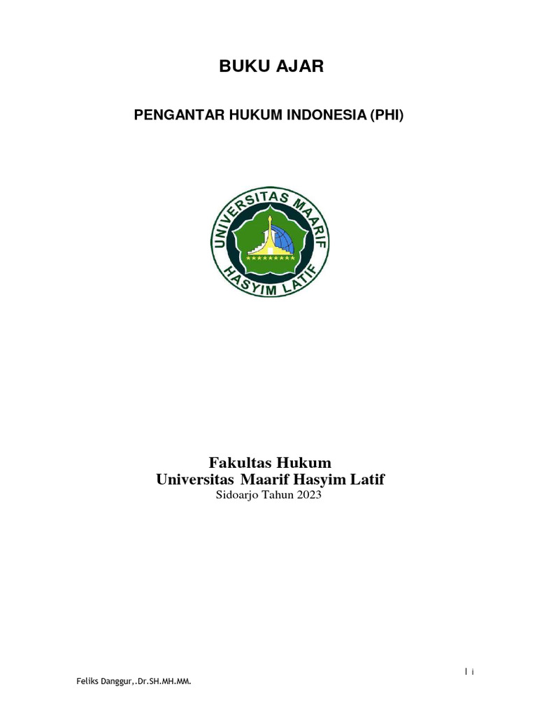 Buku Ajar Pengantar Hk. Indonesia Rew - Compressed | PDF | Karier & Perkembangan