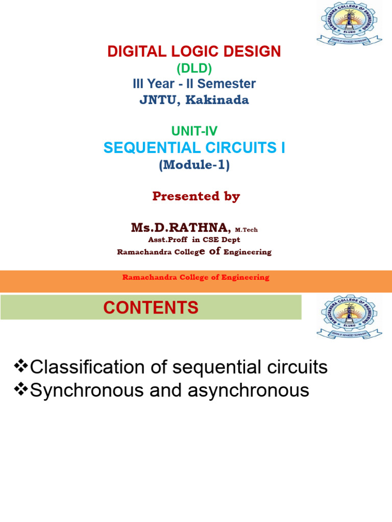 DLD IV Unit Ppts | PDF | Computer Engineering | Electronic Engineering
