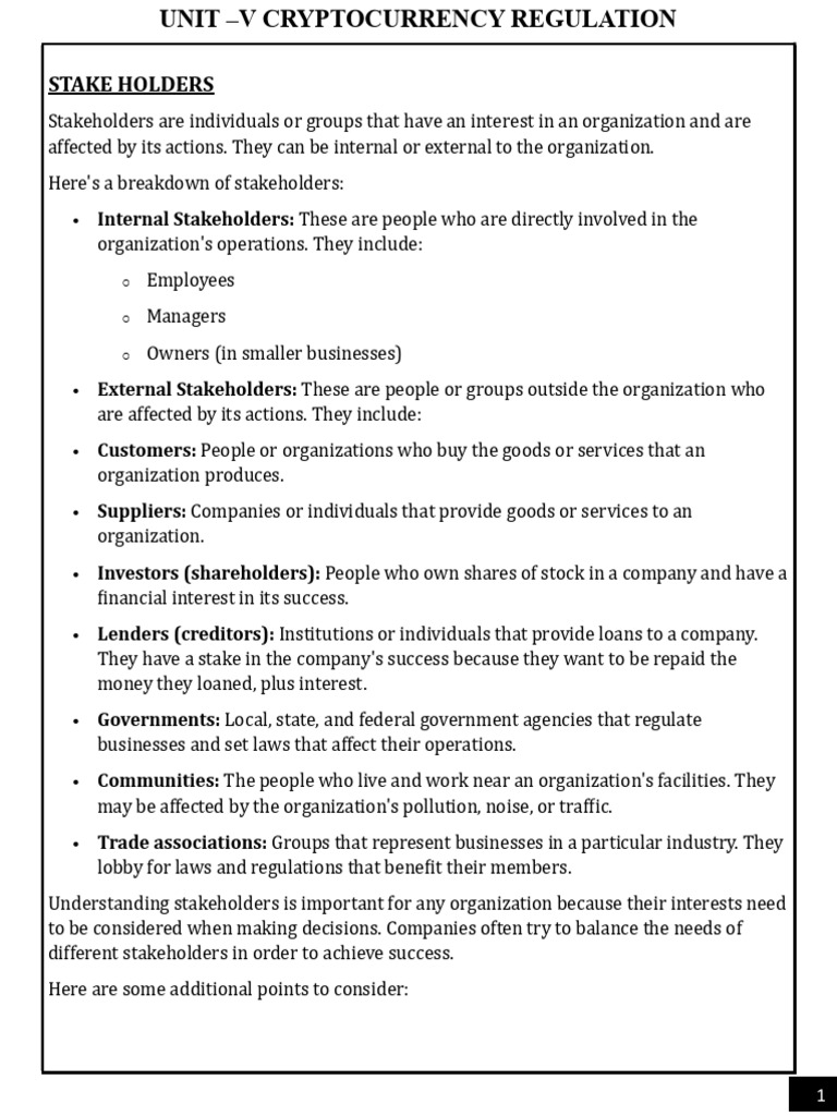Unit-5 Cryptocurrency Regulations | PDF | Internet Of Things ...