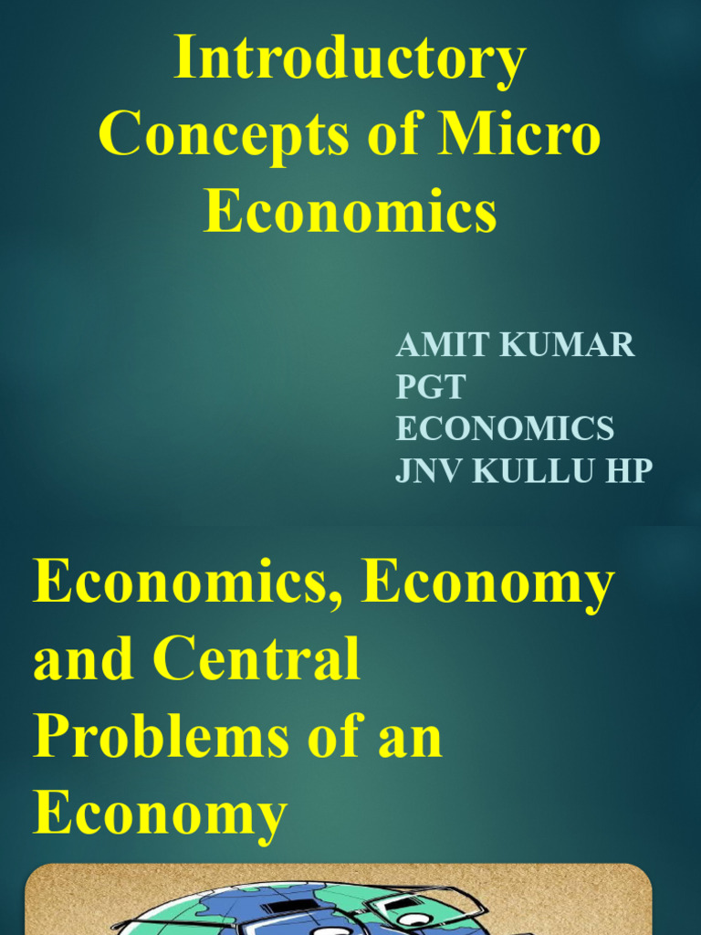 UNIT - 1 Introductory Concepts | PDF | Economics | Microeconomics
