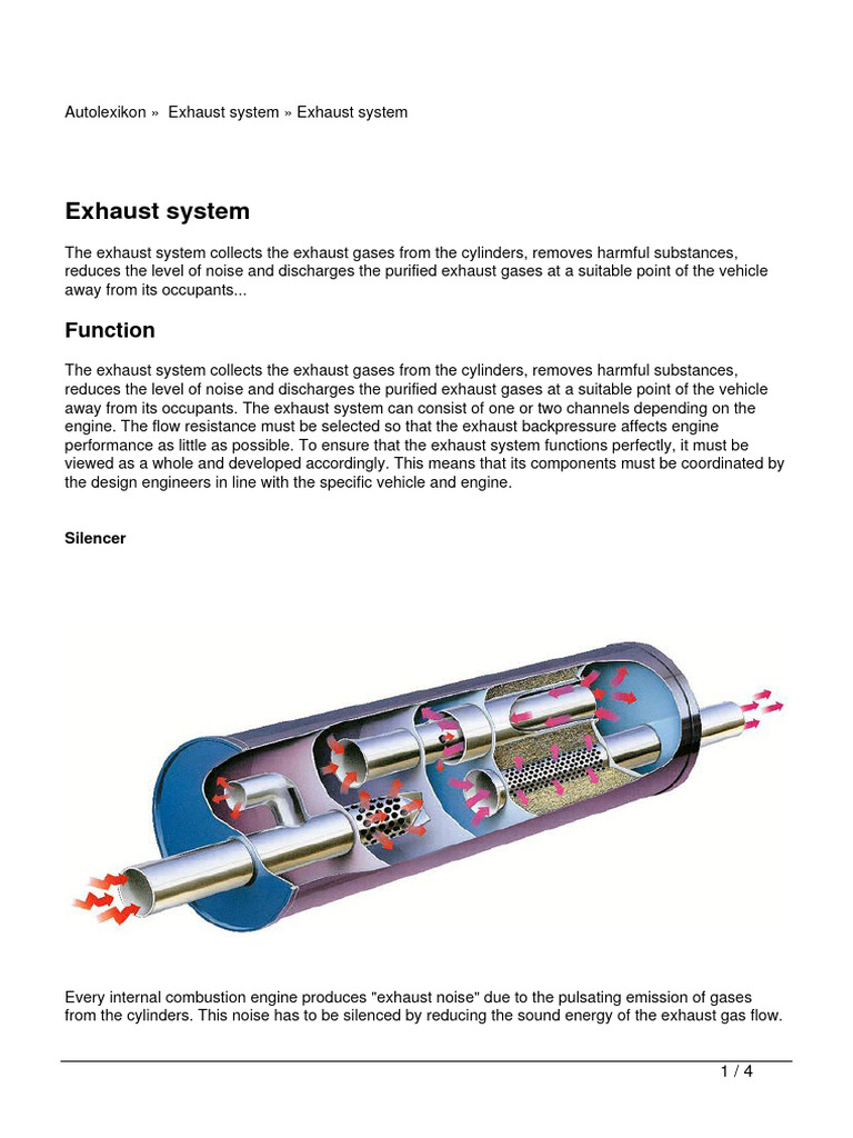 Exhaust System | PDF | Engines | Vehicle Technology