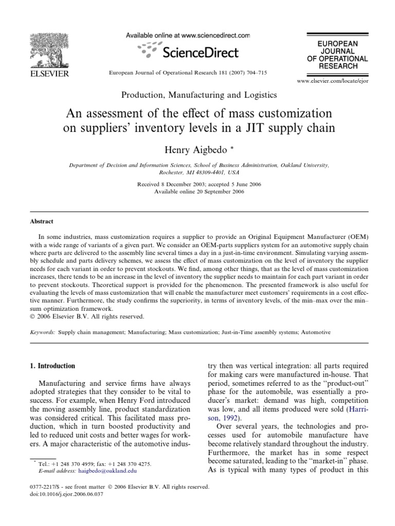 0600498X Main | PDF | Mathematical Optimization | Inventory