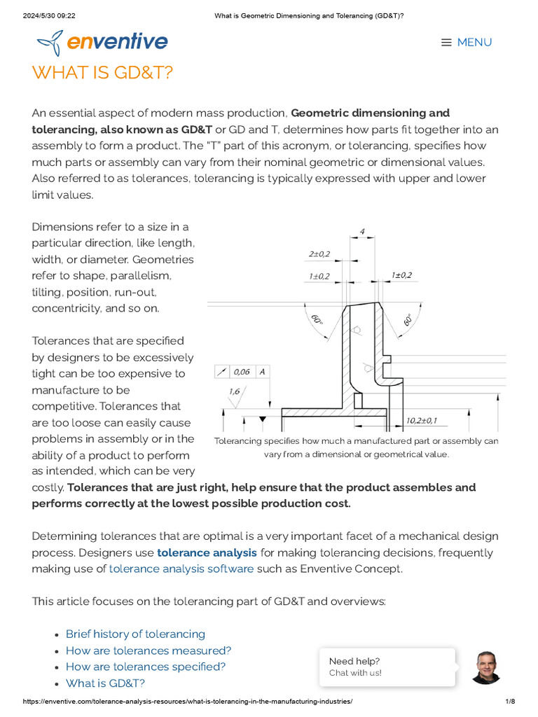 What Is Geometric Dimensioning and Tolerancing (GD&T) | PDF | Engineering Tolerance | Engineering