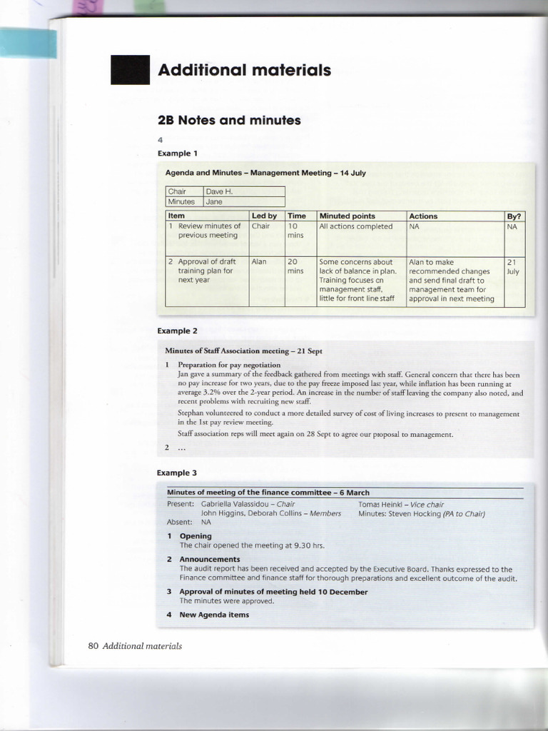 Minutes Models | PDF
