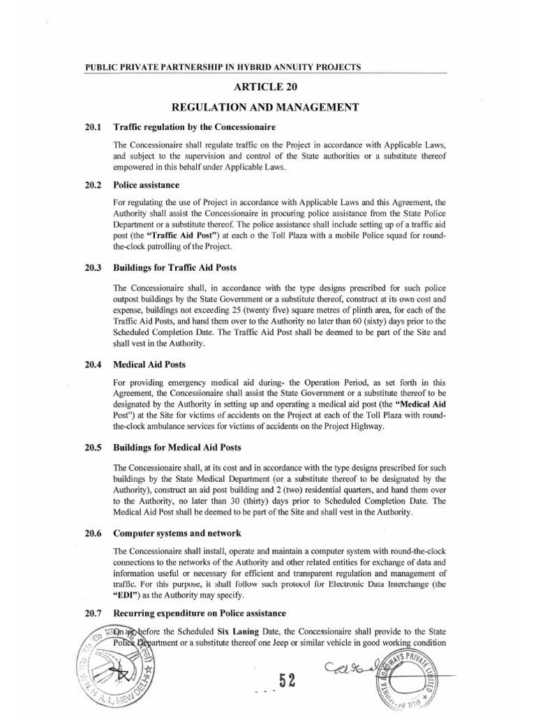 Article 20 - Traffic & Medical Aid Post | PDF