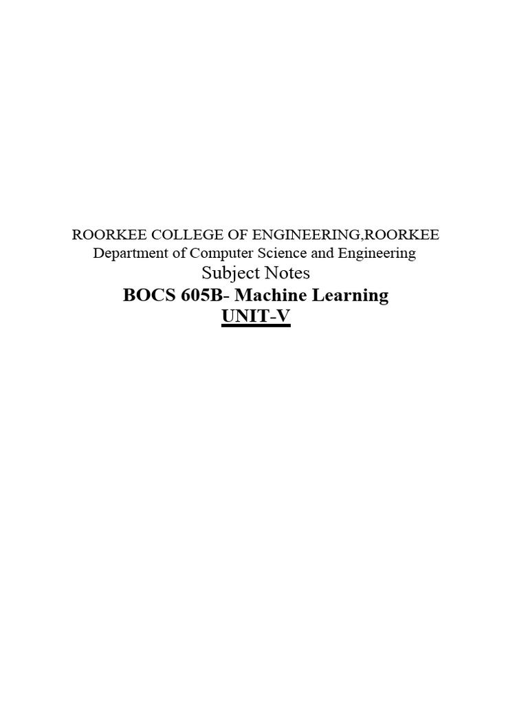 Unit 5 Machine Learning Download Free Pdf Support Vector Machine 0757