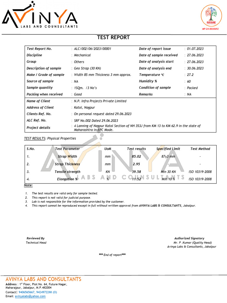 NP Infra | PDF | Applied And Interdisciplinary Physics | Materials