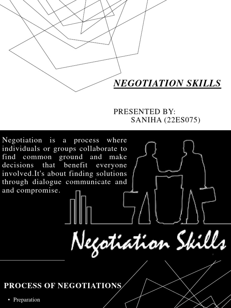 Negotiation Skills | Download Free PDF | Negotiation | Interpersonal ...