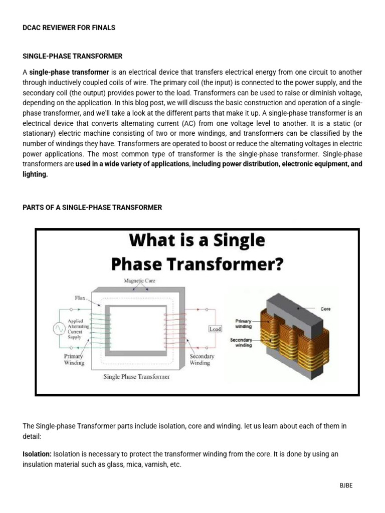 DCAC | PDF | Transformer | Electric Motor