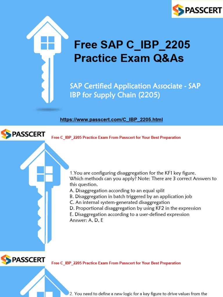 SAP IBP For Supply Chain 2205 C IBP 2205 Dumps PDF | PDF | Application ...