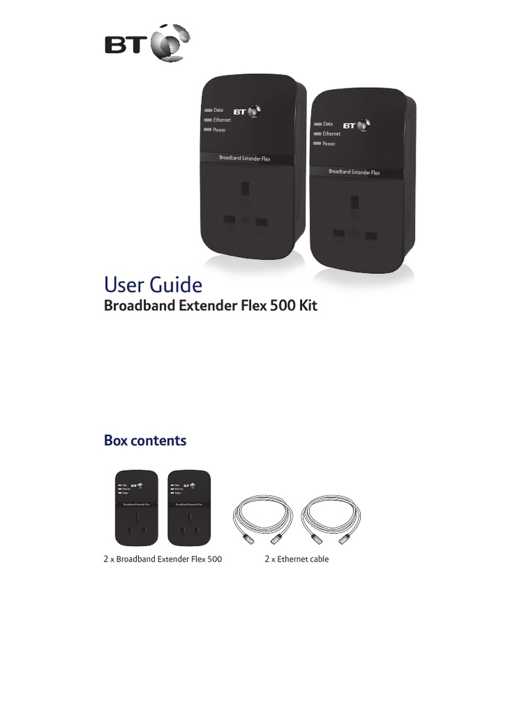 Broadband Extender Flex 500 Setup Guide | PDF | Ac Power Plugs And ...