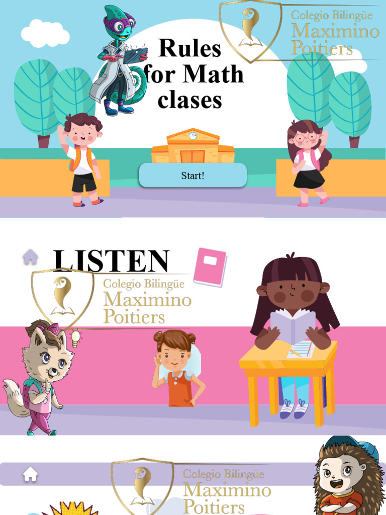 Rules For Math Class | PDF