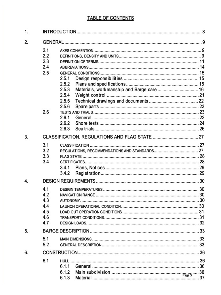 Barge Design and Construction Guidelines | PDF | Watercraft | Shipping