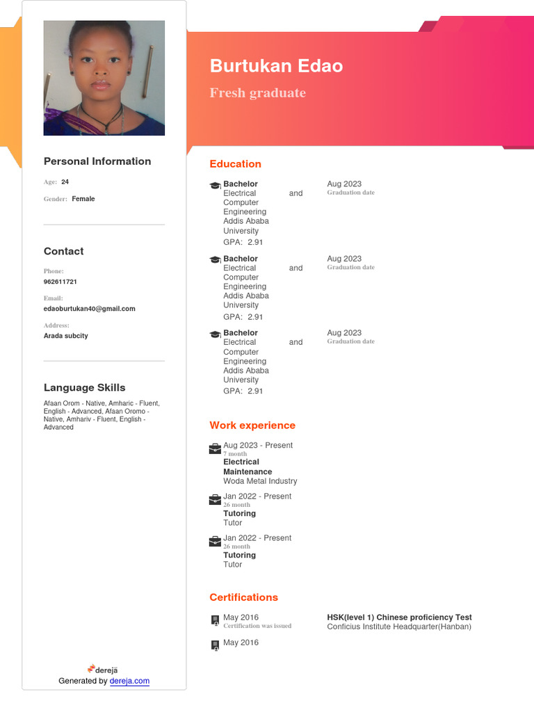 My CV | PDF | Language Families | Languages