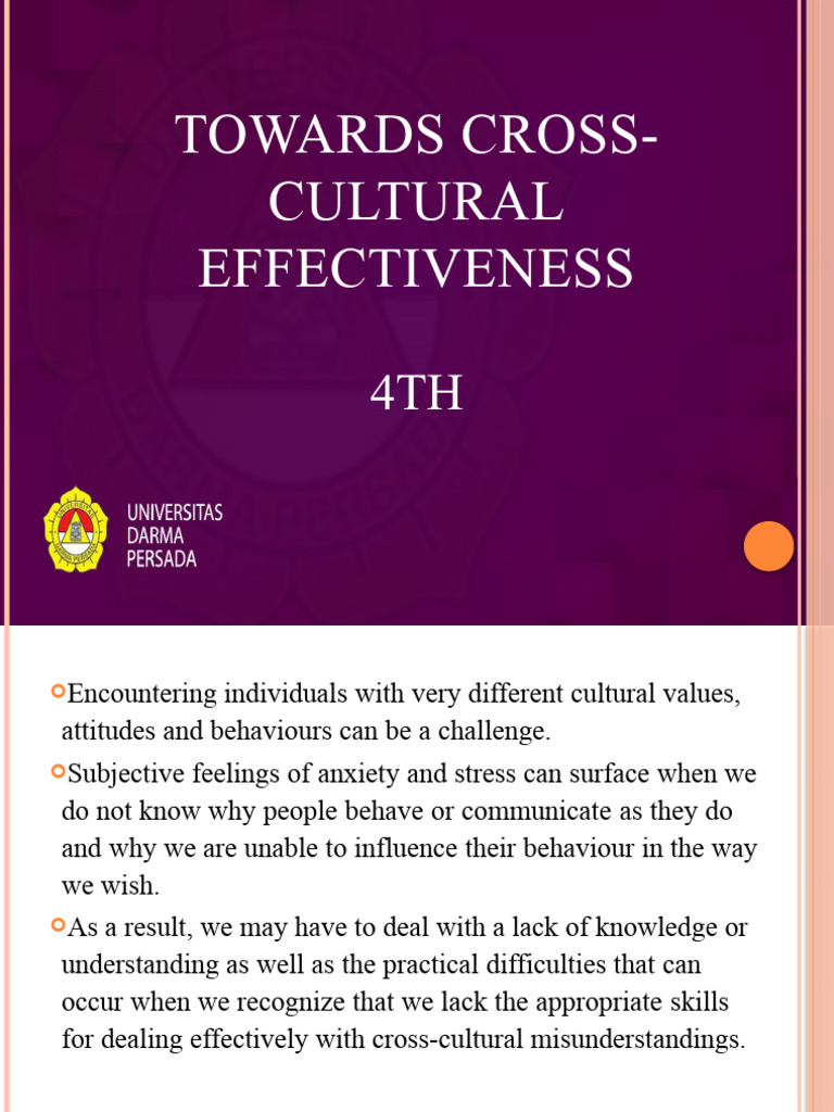 Cross-Cultural Effectiveness Guide | PDF | Cross Cultural Communication ...