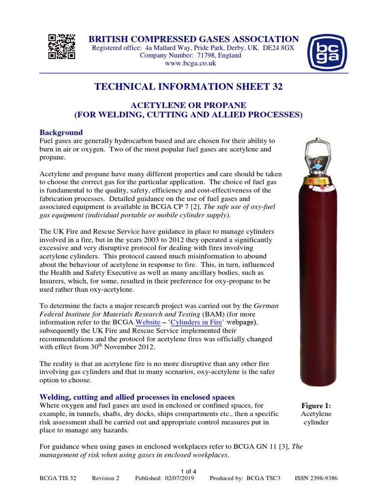 Acetylene vs Propane for Welding | PDF | Propane | Gases