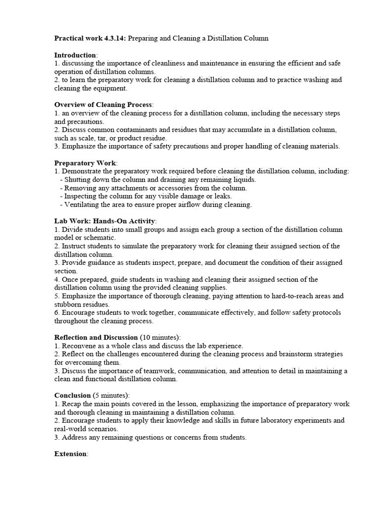 Practical Work 2 Pdf Distillation Laboratories