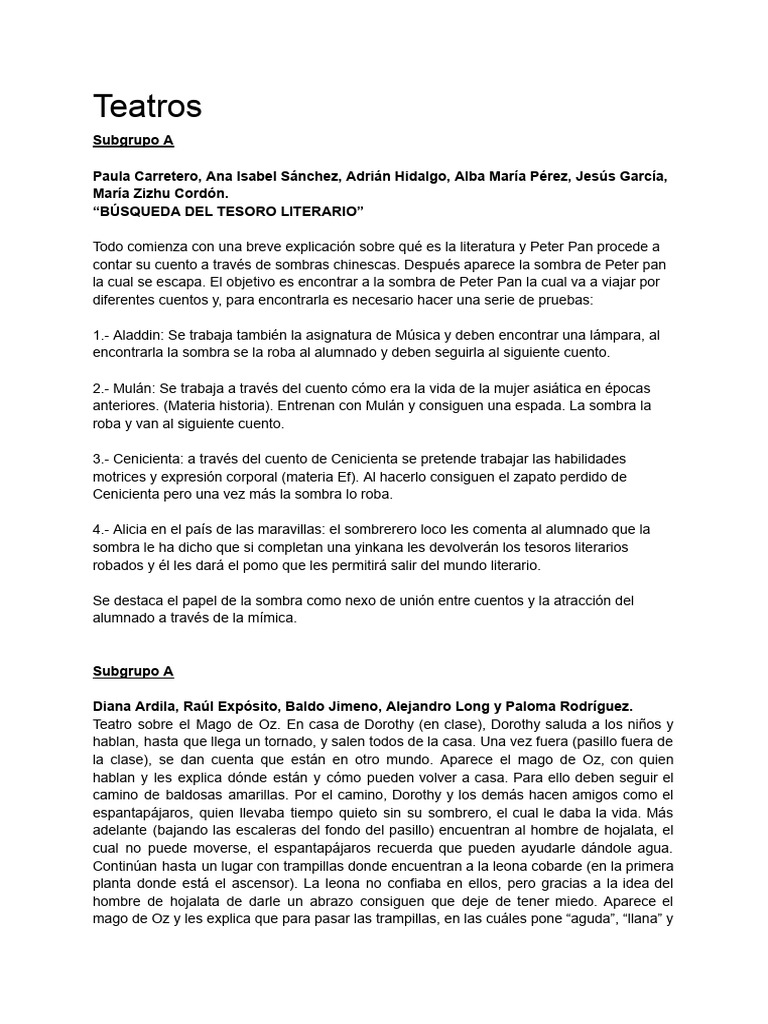 Teatros Literatura | PDF | Minotauro | El Principito