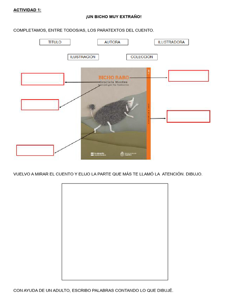 Actividades Bicho Raro | PDF