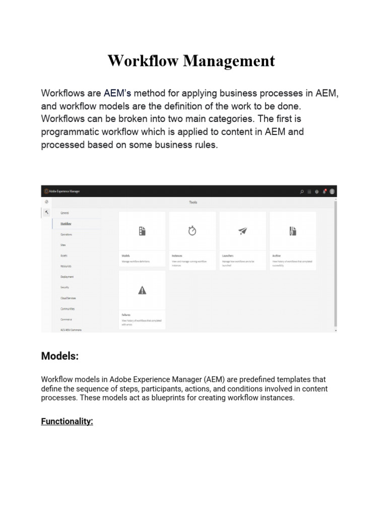 Workflow Management | PDF | Workflow | Conceptual Model