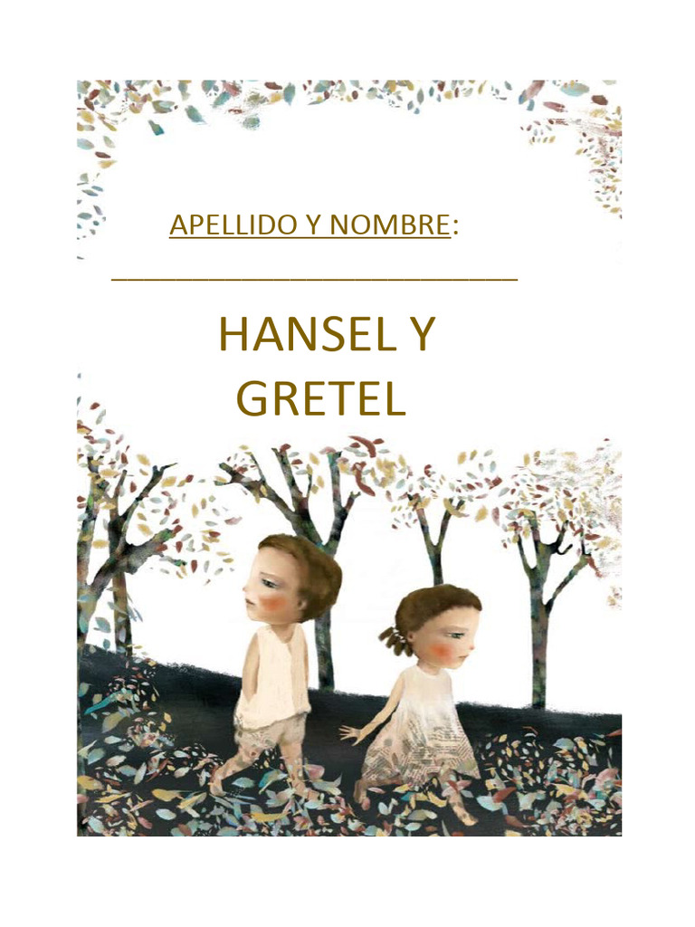 ACTIVIDADES HANSEL Y GRETEL ADAPTADAS | Descargar gratis PDF | Blanco ...
