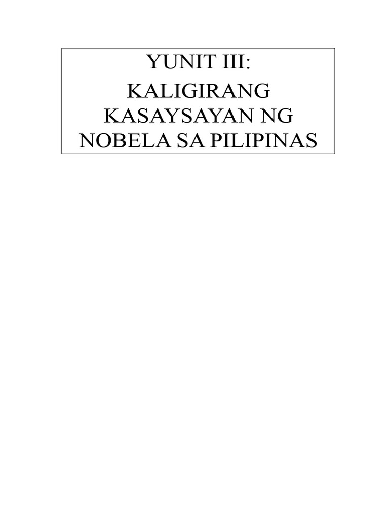 Yunit 3 | PDF