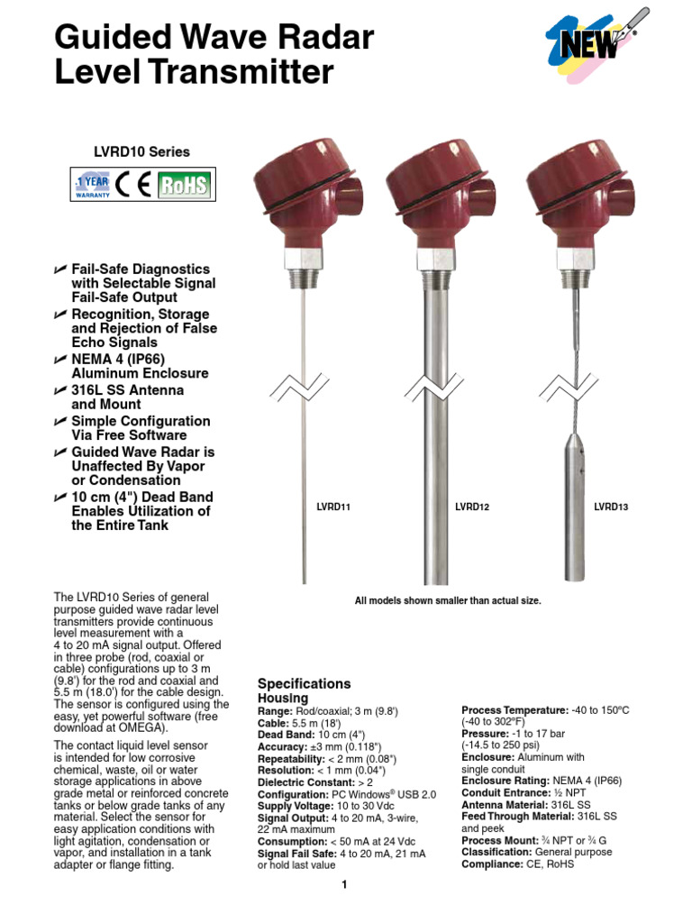 Guided Wave Radar Level Transmitter | PDF | Electrical Engineering ...
