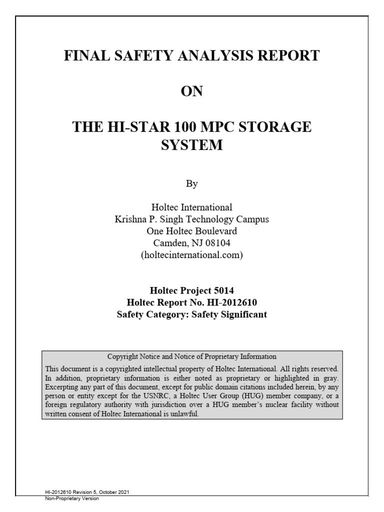 Cask Fsar | PDF | Nuclear Fuel | Pressurized Water Reactor