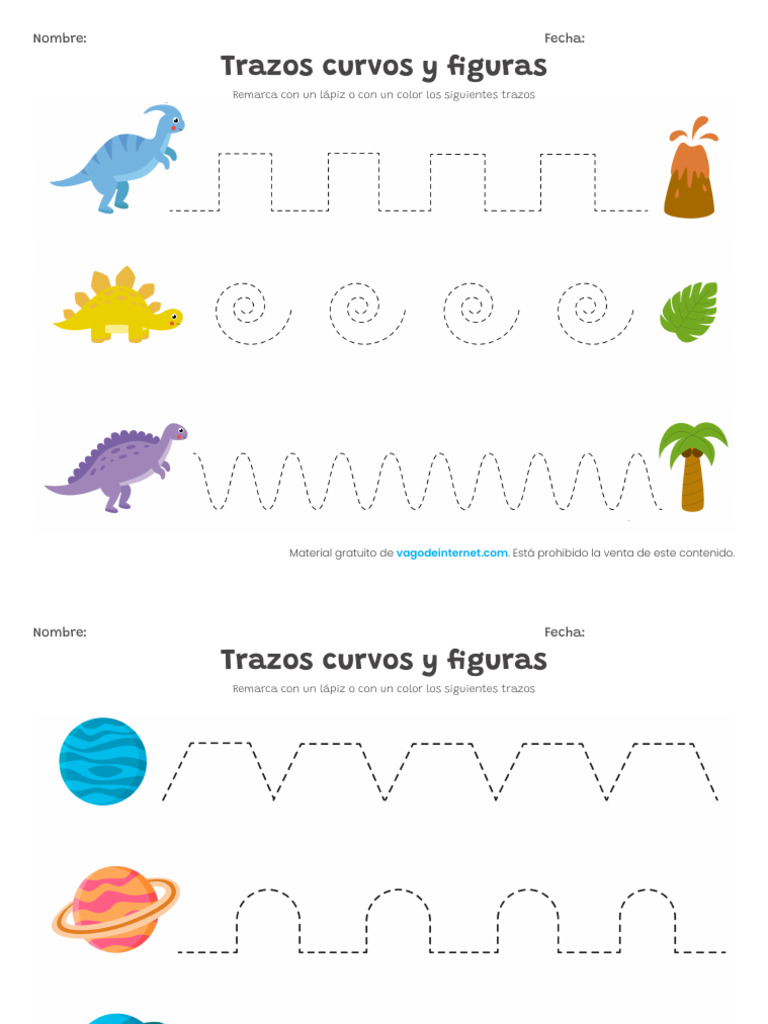 Trazos Curvos y Figuras | PDF