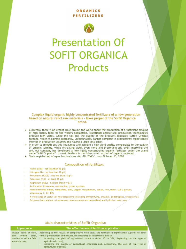 Sofit Organica Eng 12.10.22 | PDF | Fertilizer | Soil