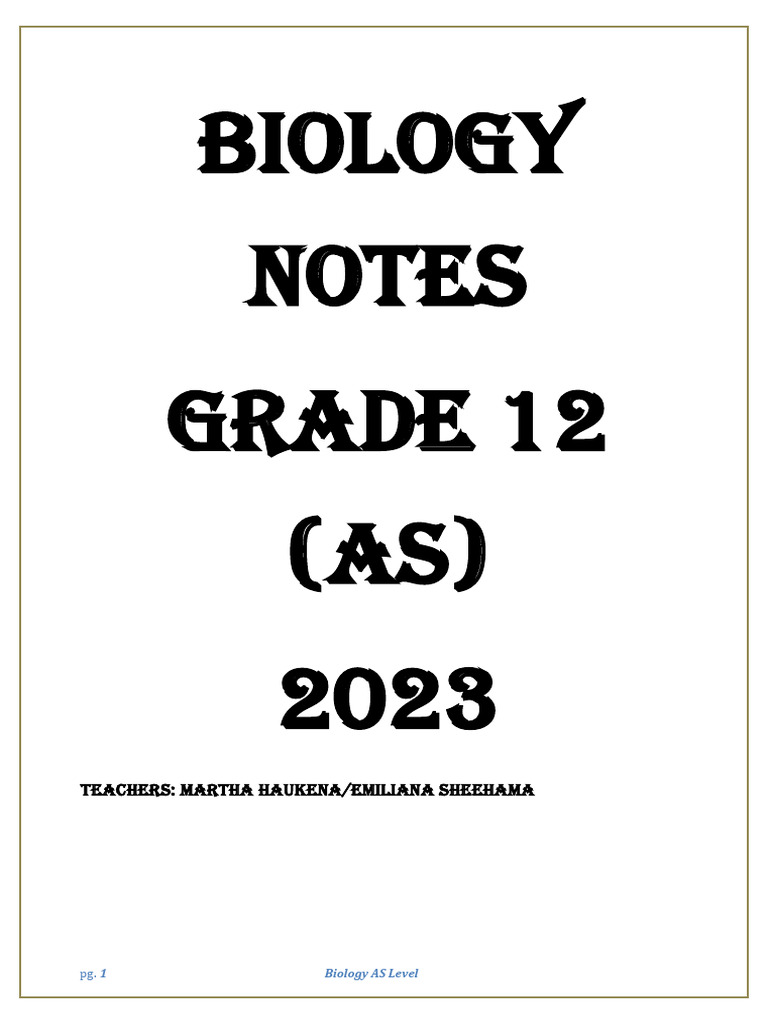 As Biology Notes 2023 | PDF | Ecosystem | Microscope As Biology Notes 2023 | PDF | Ecosystem | Microscope