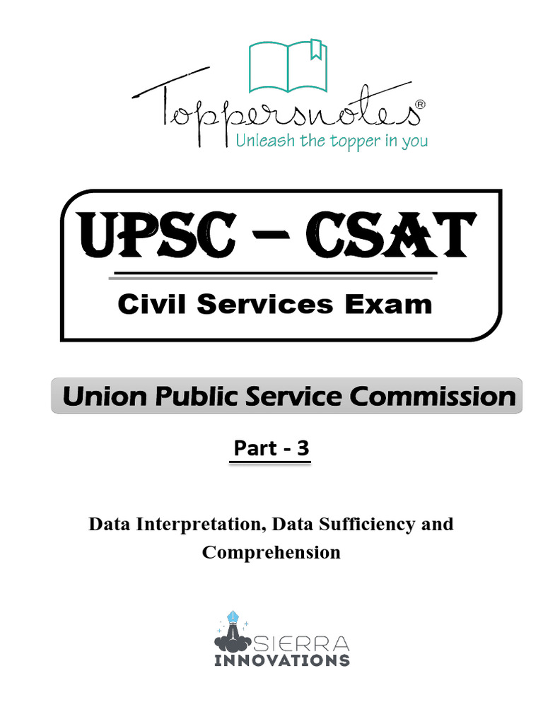 Data Interpretation Data Sufficiency and Comprehension | PDF | Pie Chart | Mathematics