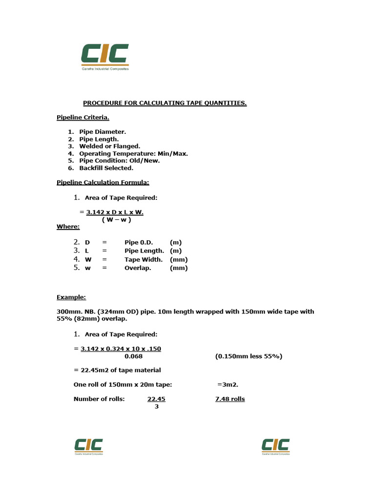Procedures For Calculation.1 | PDF