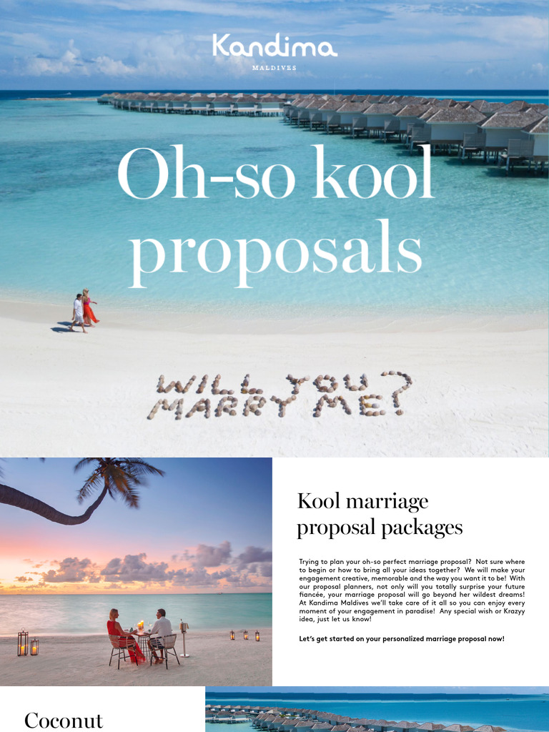 Dream Proposals in Maldives | PDF | Home & Garden
