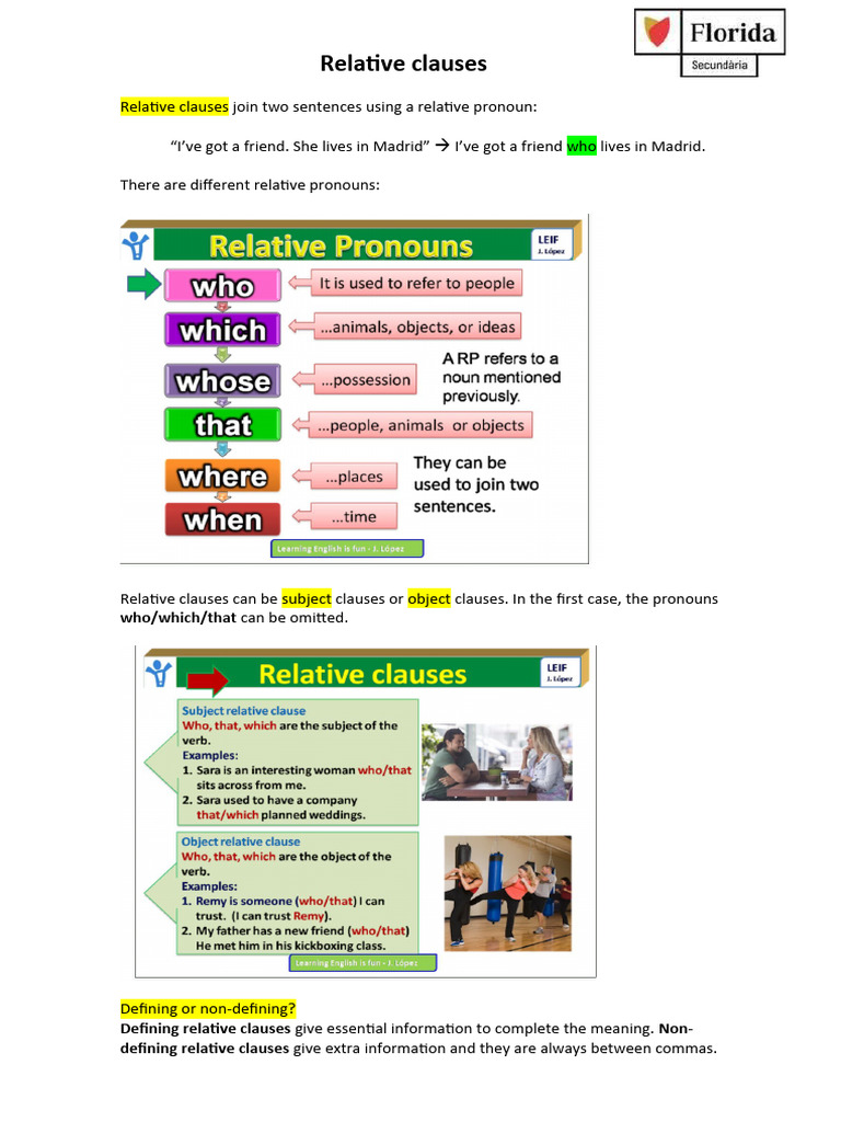 Relative Clauses | PDF