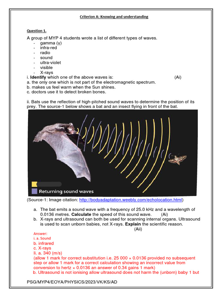 MYP 4 Physics Waves and Solar Energy Analysis | PDF | Infrared | Mirror