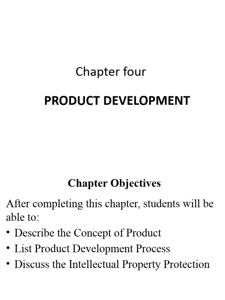 CH 4 Product Devt | PDF | Marketing | Entrepreneurship