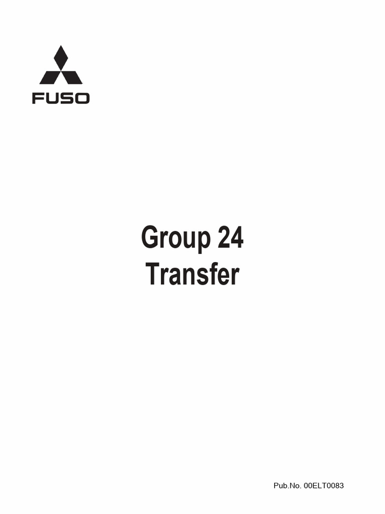 Fuso FG83 Model Transfer Case Manual | PDF | Gear | Screw