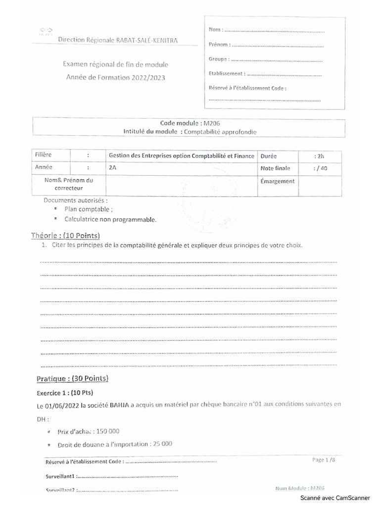 Efmr Compta App 2023 | PDF