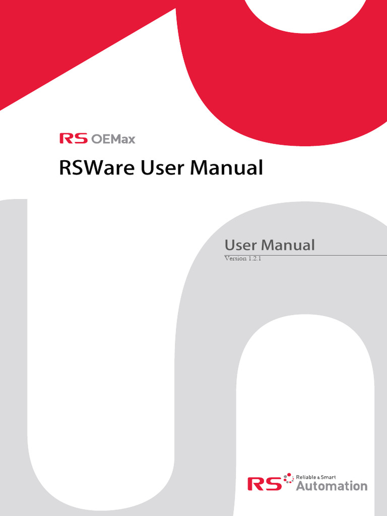 RSWare User Manual | PDF | Window (Computing) | Menu (Computing)