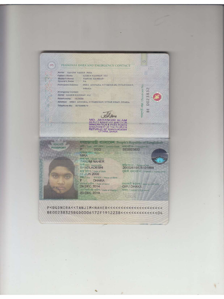 Previous Passport (Nira) | PDF