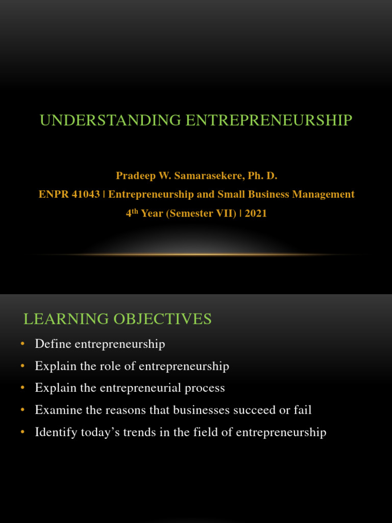 Slides 02 - Understanding Entrepreneurship | PDF | Corporations | Stocks