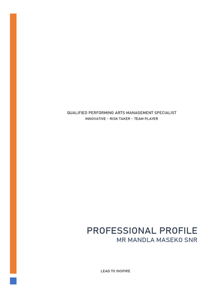 Professional Profile of MR Mandla Maseko SNR - 2020 | PDF | Risk ... Professional Profile of MR Mandla Maseko SNR - 2020 | PDF | Risk ...