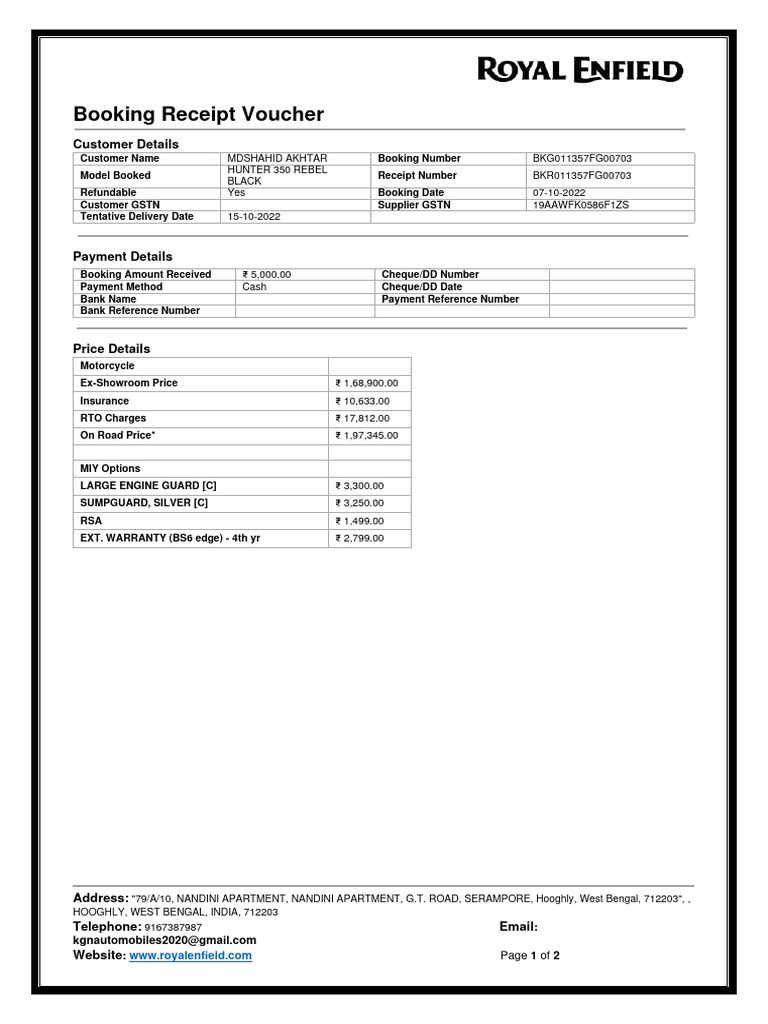 Advance Receipt Voucher | PDF | Cheque | Receipt