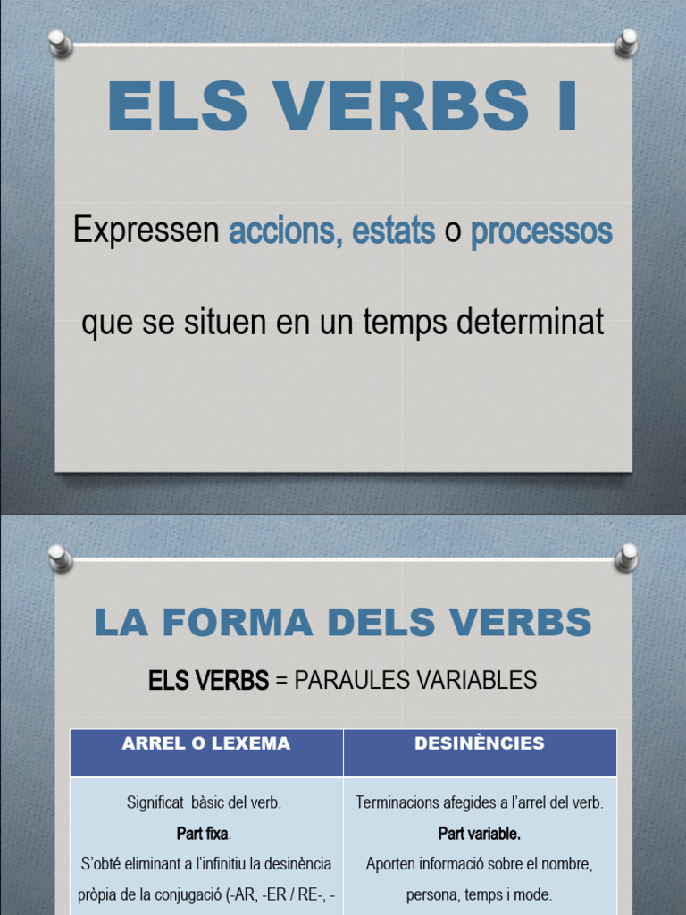 Els Verbs I | PDF