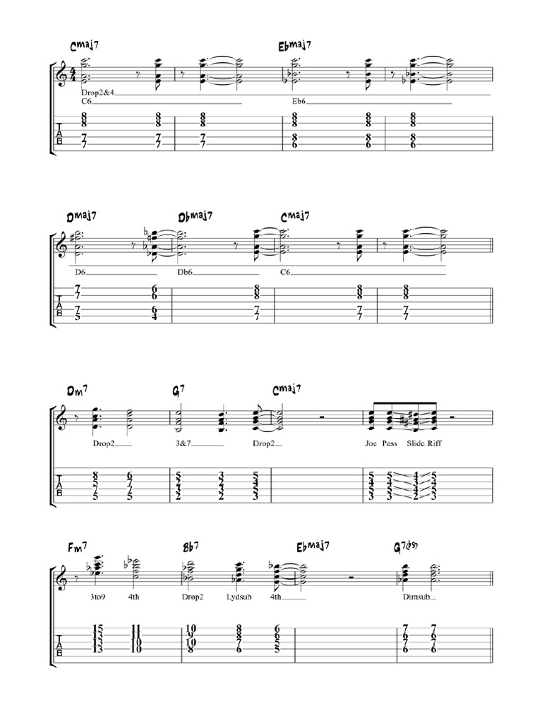 Green Dolphin Chords 1 | PDF